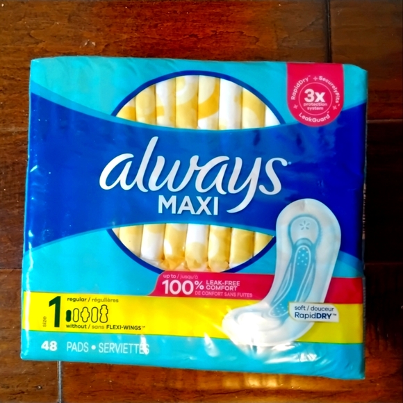 Always | Intimates & Sleepwear | Always Maxi 48 Pads 2 Packs Give Away ...